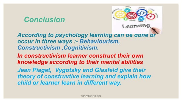 CONSTRUCTIVISM THEORY OF LEARNING | PPTX