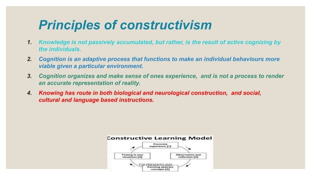 CONSTRUCTIVISM THEORY OF LEARNING | PPTX
