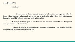 MEMORY | PPT