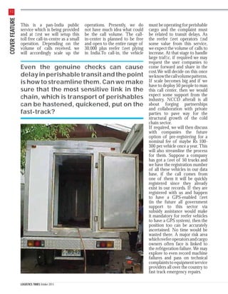 Reefer Vehicle Redressal Program | PDF