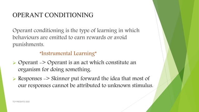 OPERANT CONDITIONING THEORY | PPT