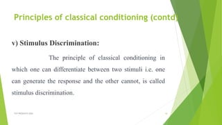 PAVLOV'S CLASSICAL CONDITIONING | PPTX