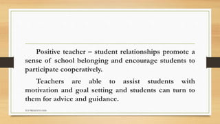 TEACHER-STUDENTS RELATIONSHIP | PPTX