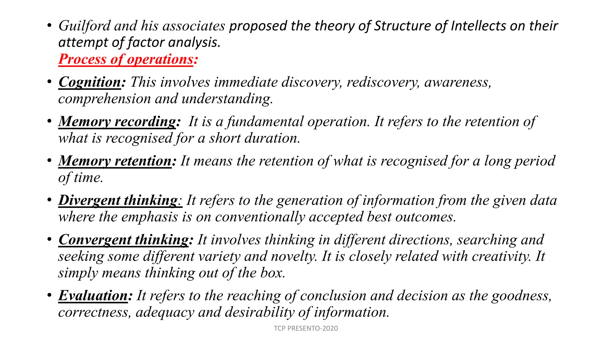 THEORIES OF INTELLIGENCE | PPTX