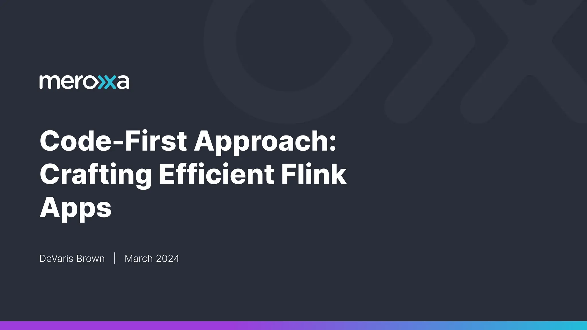 Code-First Approach: Crafting Efficient Flink Apps | PPT