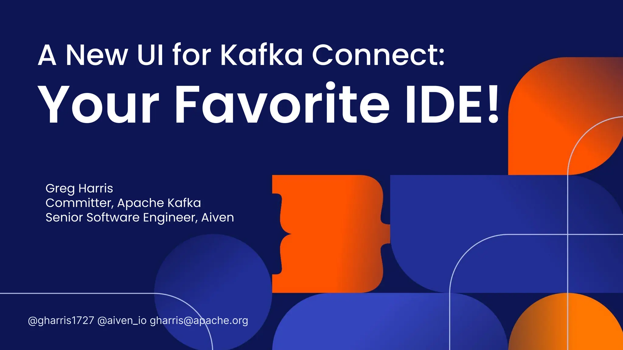A New UI for Kafka Connect: Your Favorite IDE! | PPT