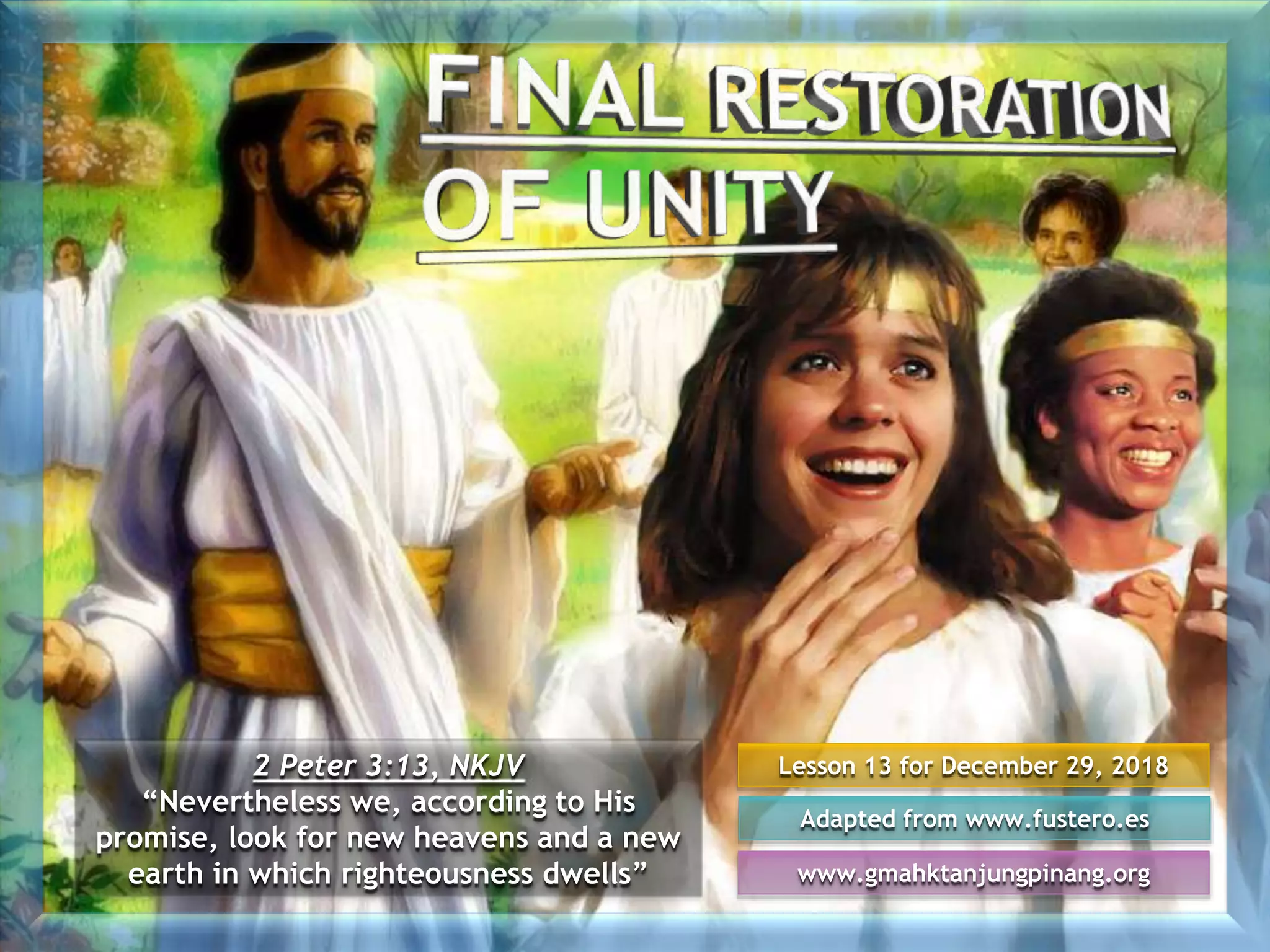 Sabbath school lesson 13, 4th quarter 2018 | PPTX