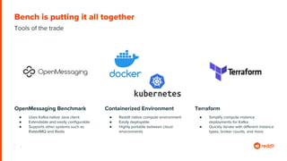 Bench, a Framework for Benchmarking Kafka Using K8s and OpenMessaging Benchmark with Sky Kistler ...
