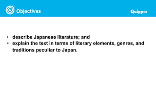LT 11_12_Unit 17_Lesson 2_Japanese Literature.pptx | Poetry | Books and ...