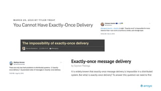 Exactly-once Stream Processing with Arroyo and Kafka | PDF