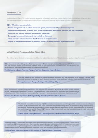 EQA: An Essential Tool for Laboratory Quality - Africa LT649 | PDF