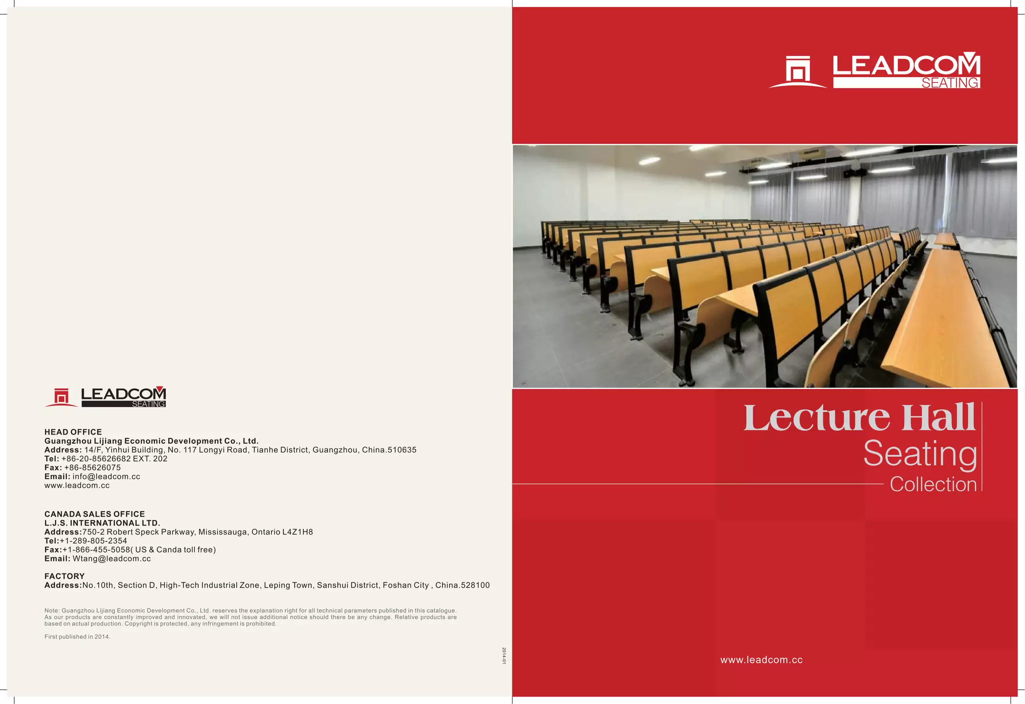 Leadcom lecture hall seating collection | PDF | Business Expos & Conferences | Events