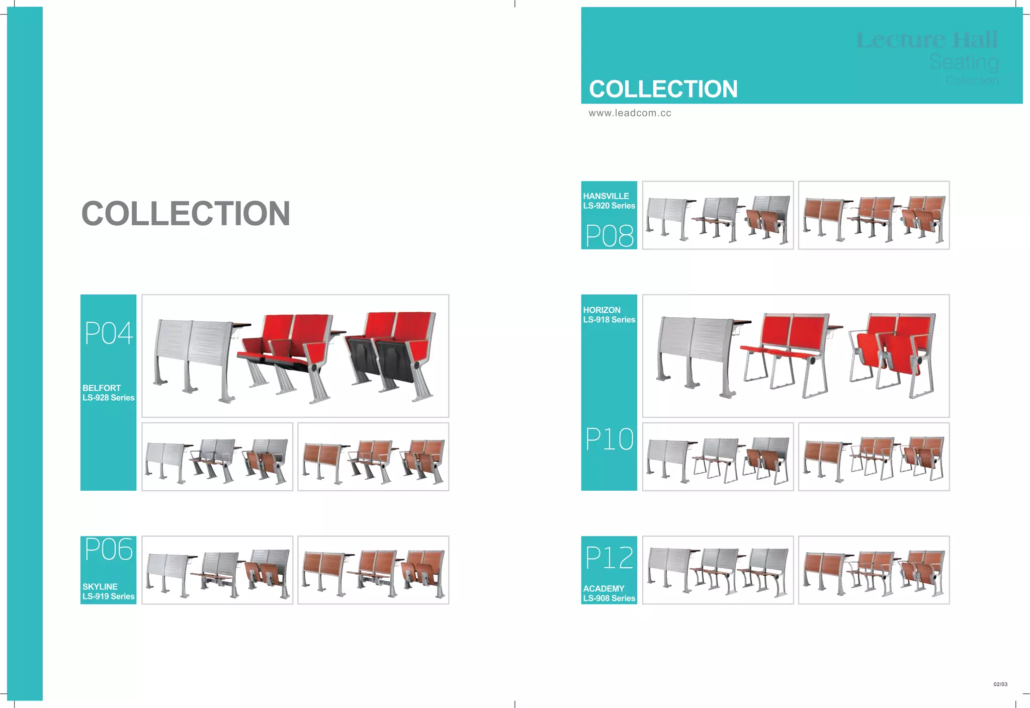 Leadcom lecture hall seating collection | PDF | Business Expos ...