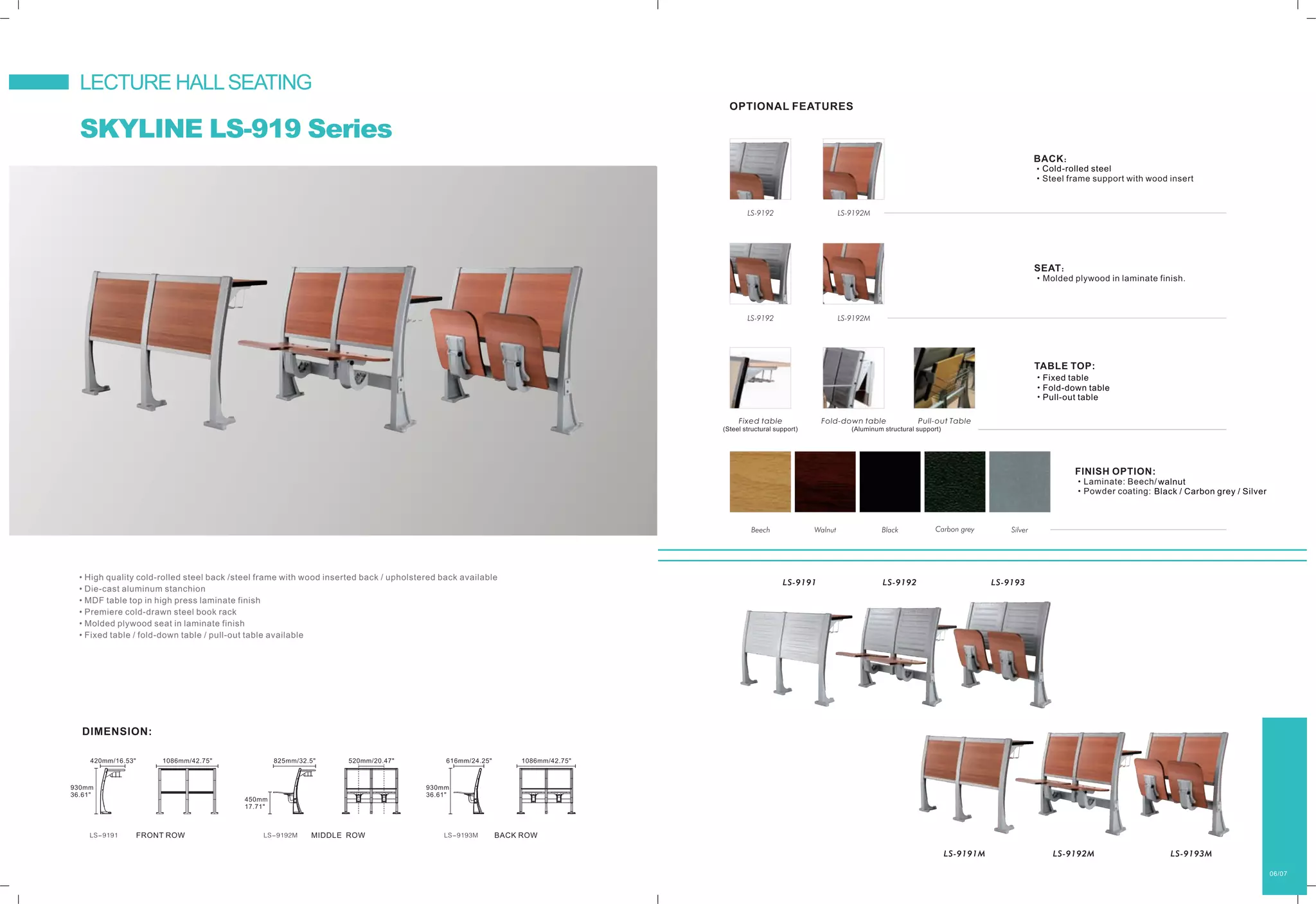 Leadcom lecture hall seating collection | PDF | Business Expos ...
