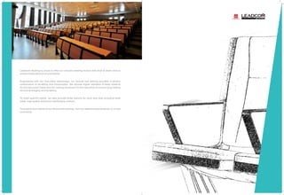 Leadcom lecture hall seating collection | PDF | Business Expos ...