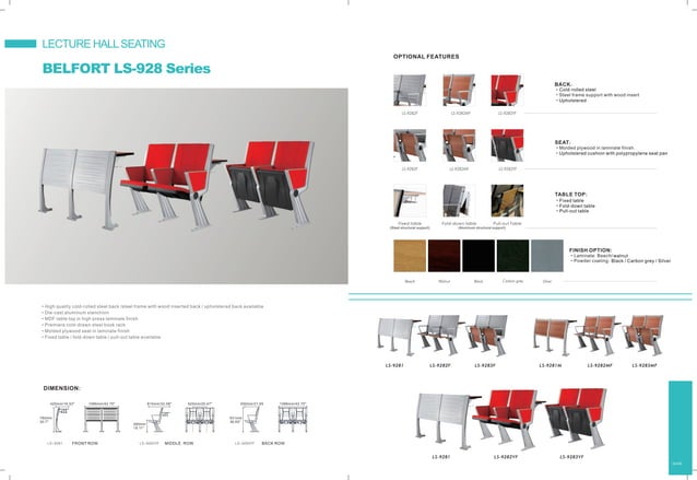 Leadcom lecture hall seating collection | PDF | Business Expos & Conferences | Events