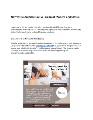 Newcastle Architecture: A Fusion of Modern and Classic | DOCX
