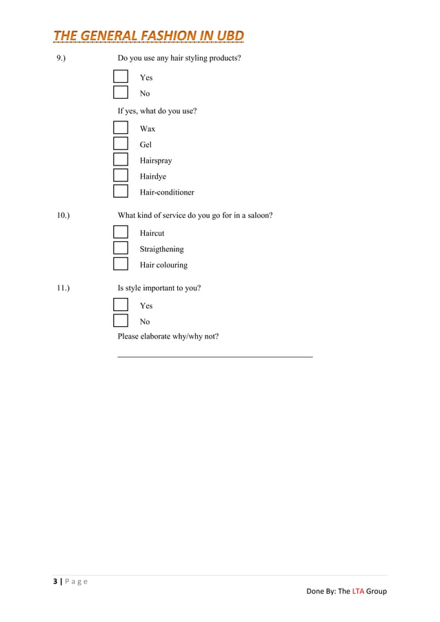 Lta survey draft | PDF