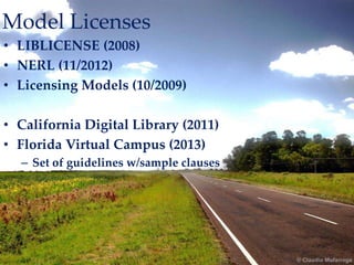 Model Licenses and License Templates: Present and Future | PPTX