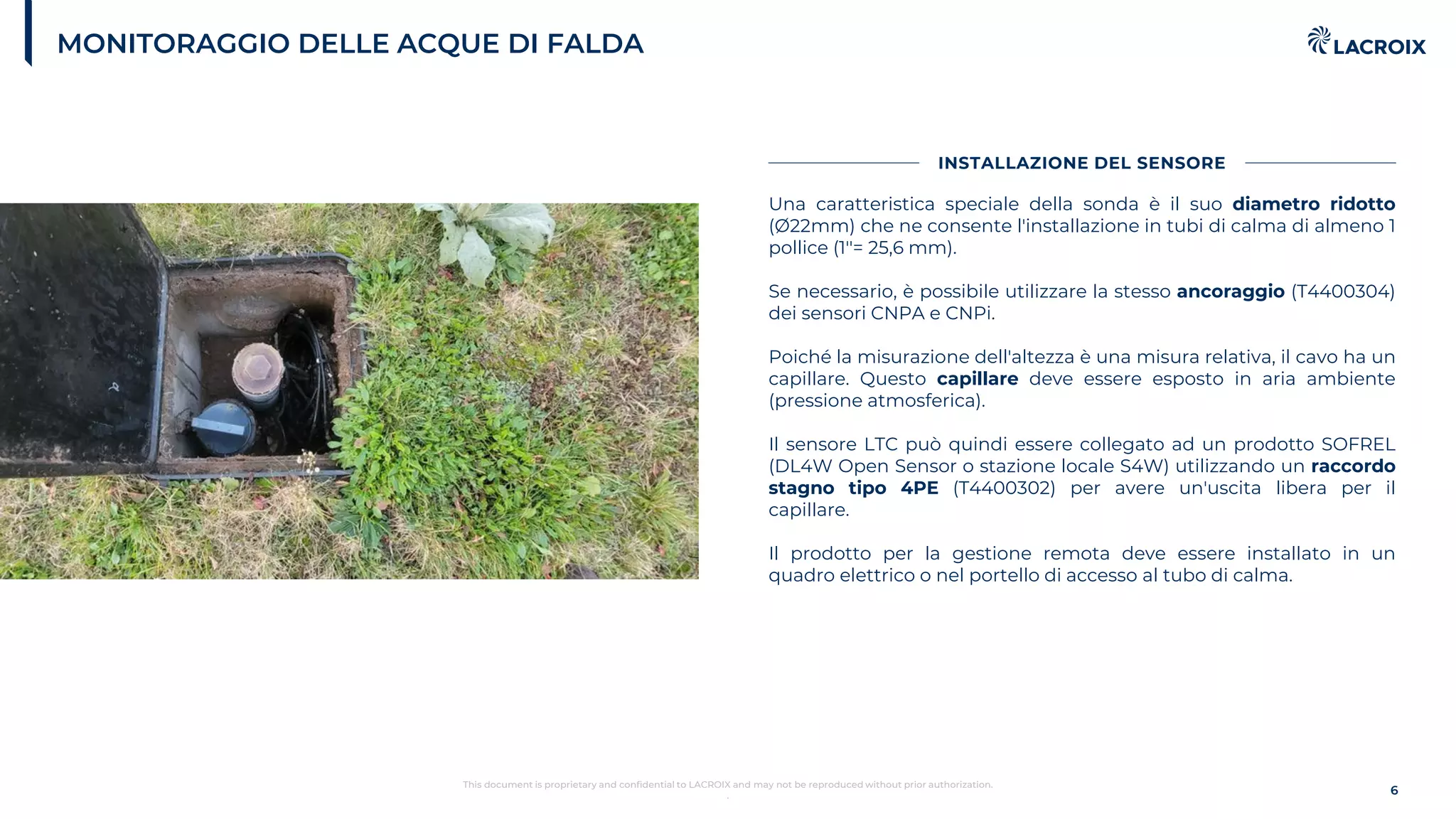 Sensori SOFREL | Sensore LTC | PDF