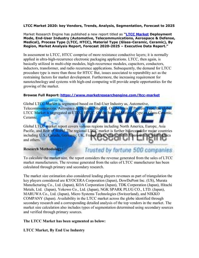 Ltcc market | PDF