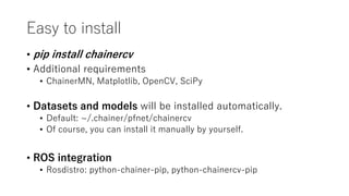 [DLHacks]Introduction to ChainerCV | PDF | Web Development | Internet