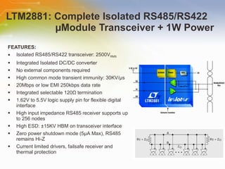 Isolator µModule® Transceivers | PPT | Technology & Computing