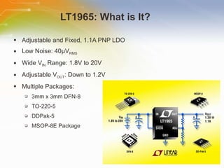 LT1965 - Low Noise LDO Linear Regulator | PPT