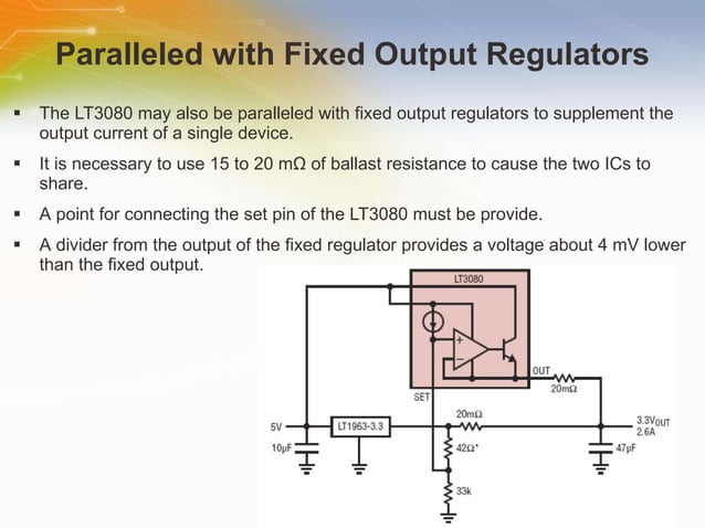 Introducing the LT3080 - Adjustable 1.1A Single Resistor LDO Regulator | PPT