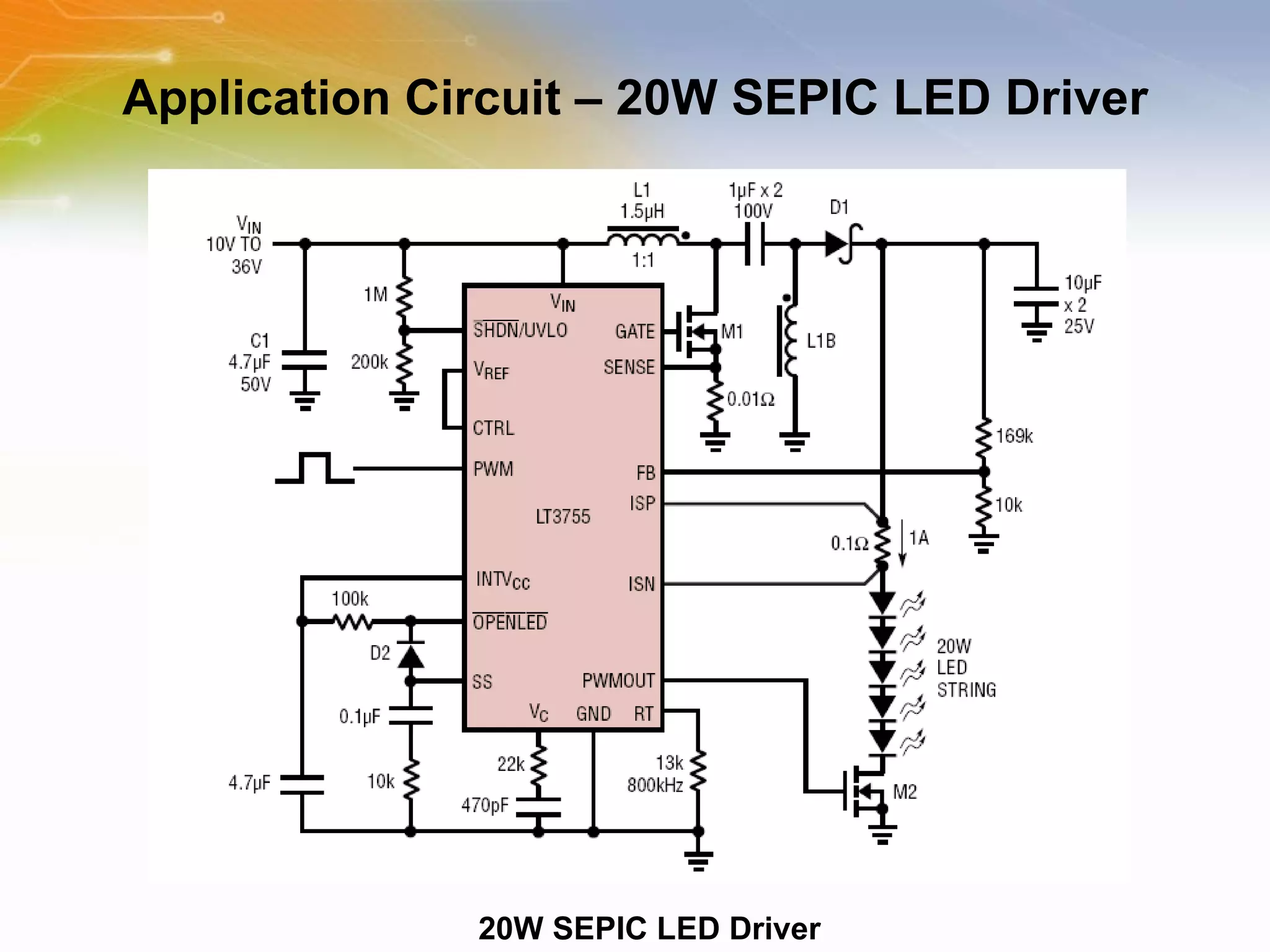 LT3755 - High Side Sense LED Controller for High Current LED ...