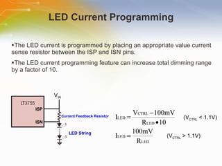 LT3755 - High Side Sense LED Controller for High Current LED ...