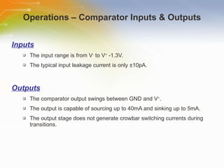 LTC1540 Ultra-Low Power Comparator | PPT