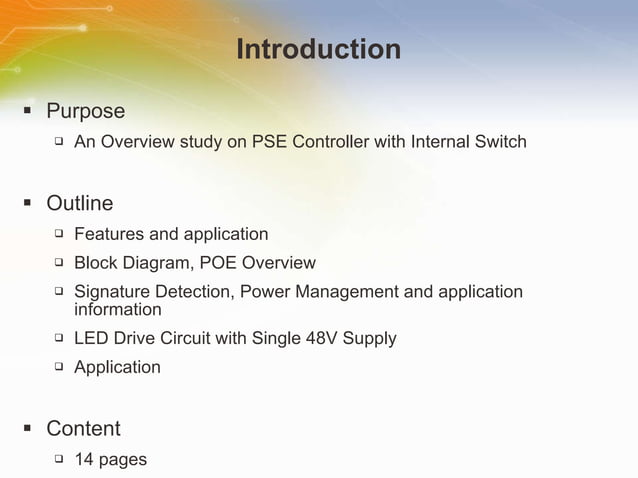 LTC4263 - PSE Controller with Internal Switch | PPT | Operating Systems ...
