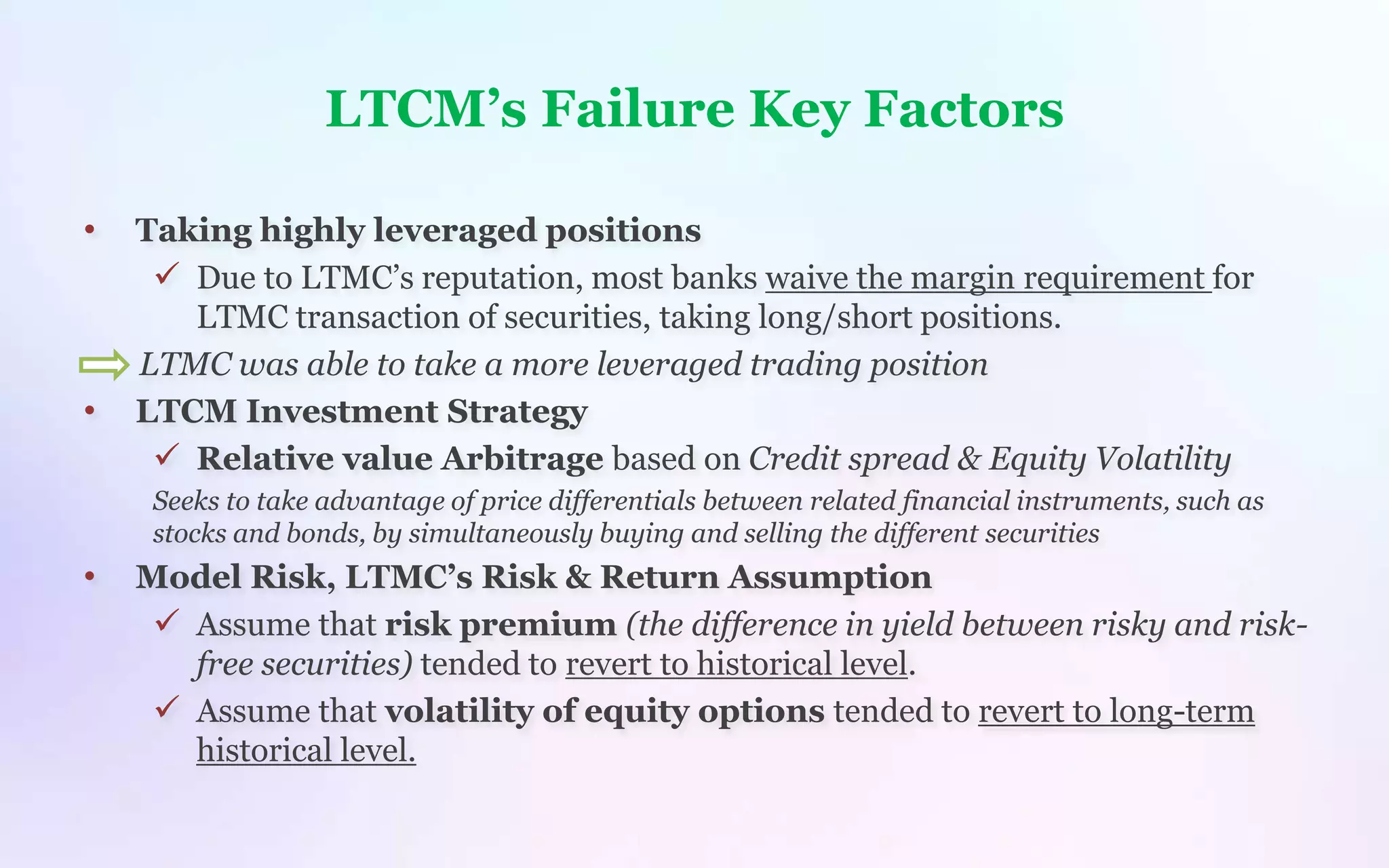 Long Term Capital Management (LTCM) Financial Collapse - Risk Management Case Study | PPTX