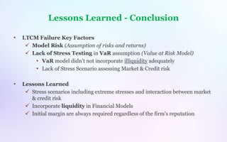 Long Term Capital Management (LTCM) Financial Collapse - Risk Management Case Study | PPTX