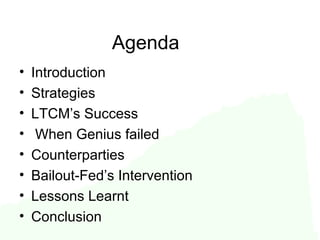 Collapse of Long Term Capital Management | PPT