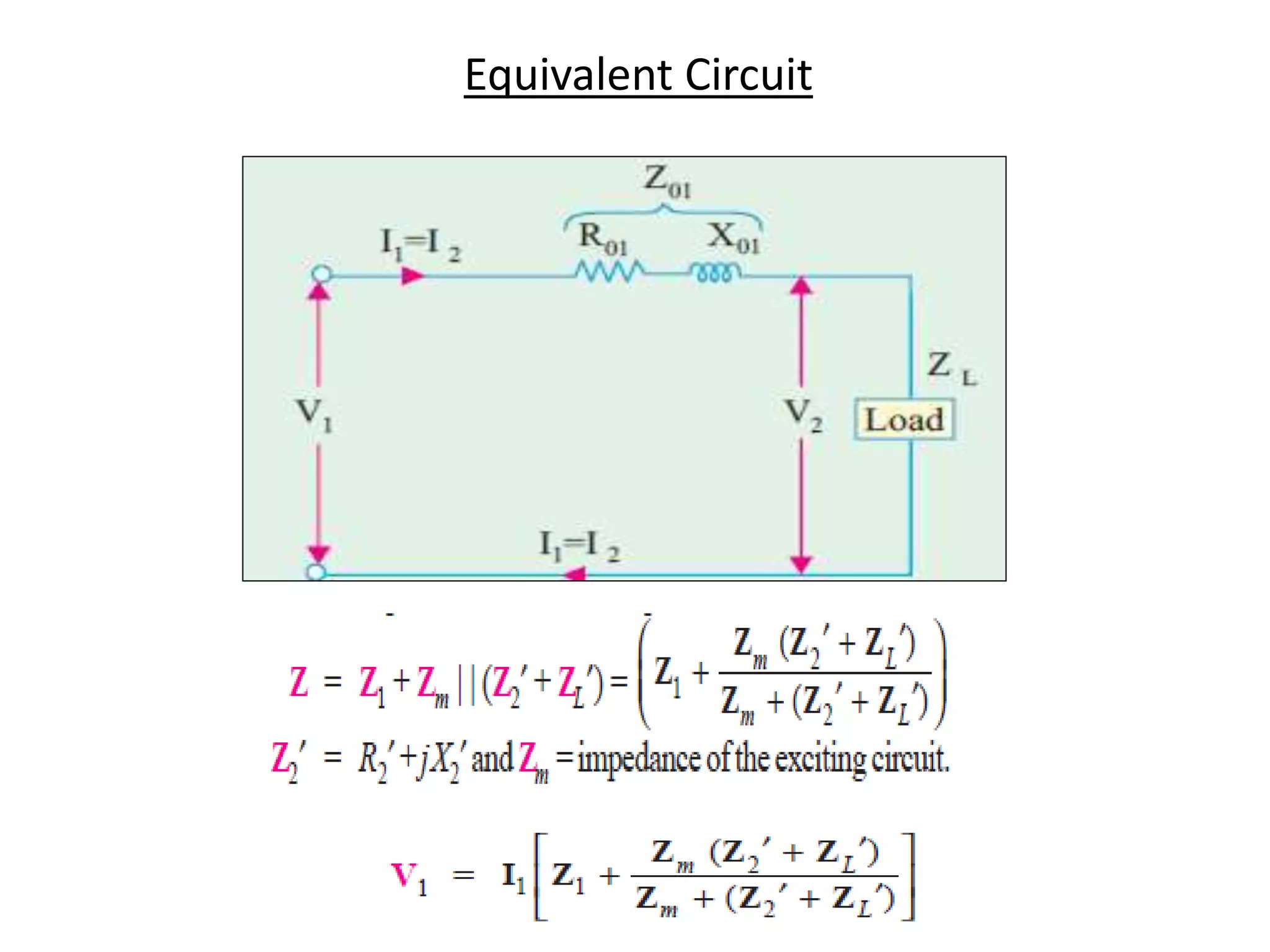 Transformer : Equivalent Circuit | PPTX