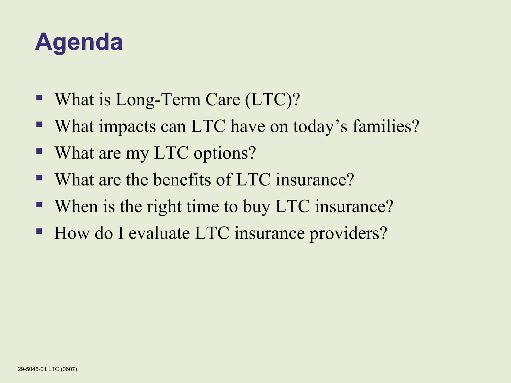 Learn About Long Term Care | PPT