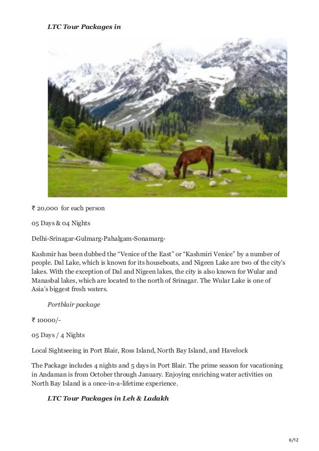 LTC Tour Packages | PDF
