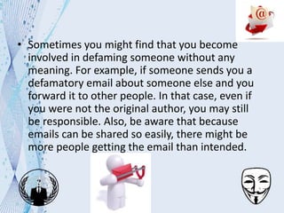 Defamation on the Internet | PPTX | Internet Safety | Parenting