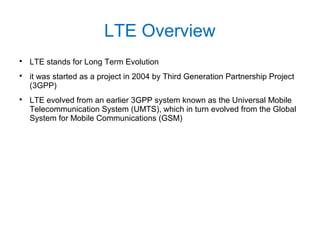 LTE 3GPP | PPT