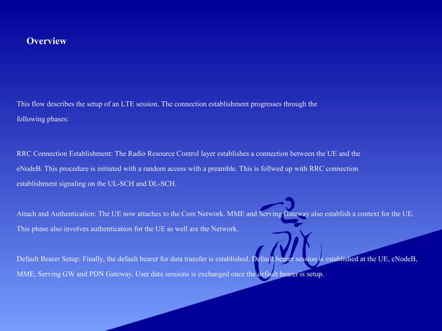 Call flow and MS attach in LTE | PPT
