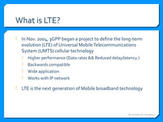 Long Term Evolution (LTE) | PPT