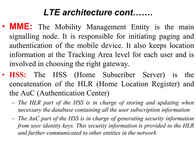 LTE.ppt | Computer Networking | Computing
