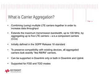 LTE-Advanced Carrier Aggregation CA – from design to implementation and ...