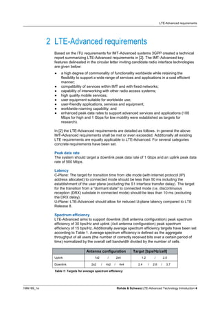 LTE Advanced Technology Introduction | PDF