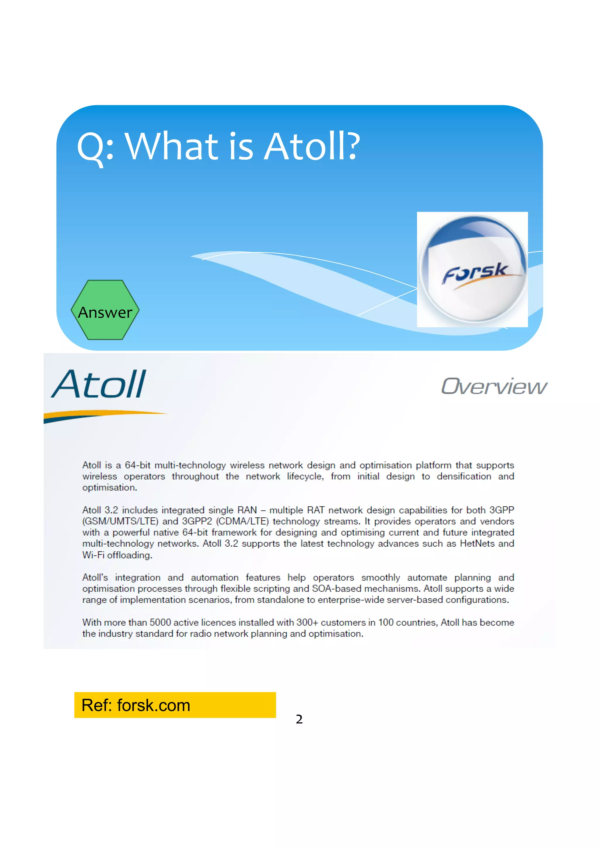 LTE RF Planning Tool - Atoll | PDF