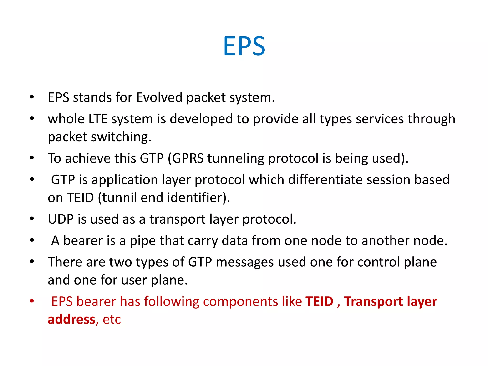 Lte default and dedicated bearer / VoLTE | PPTX