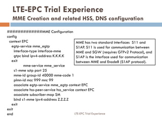 Lte epc trial experience | PPT