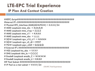 Lte epc trial experience | PDF
